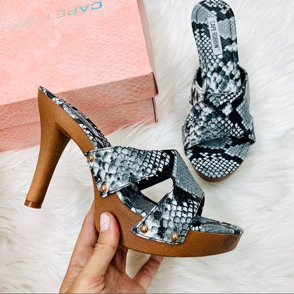 Shoes | Snake Print Heel | Poshmark